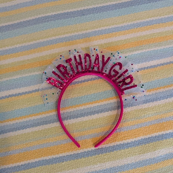 Accessories | Bundle Only Birthday Girl Sparkley Headband | Poshmark